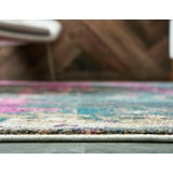 Unique Loom Abstract Modern Area Rugs, Multi-color - Walmart.com