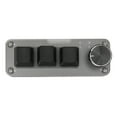 Mini Custom Keyboard 3 Keys Red Switch Shortcuts Plug And Play Rgb Backlit Programming Macro