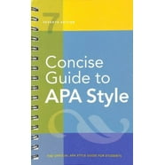 APA Style Concise Guide: 7th Edition (Official), Spiral-Bound, Easy-to ...