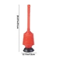 Red High Pressure Toilet Plunger And Drain Unclogger For Household ...