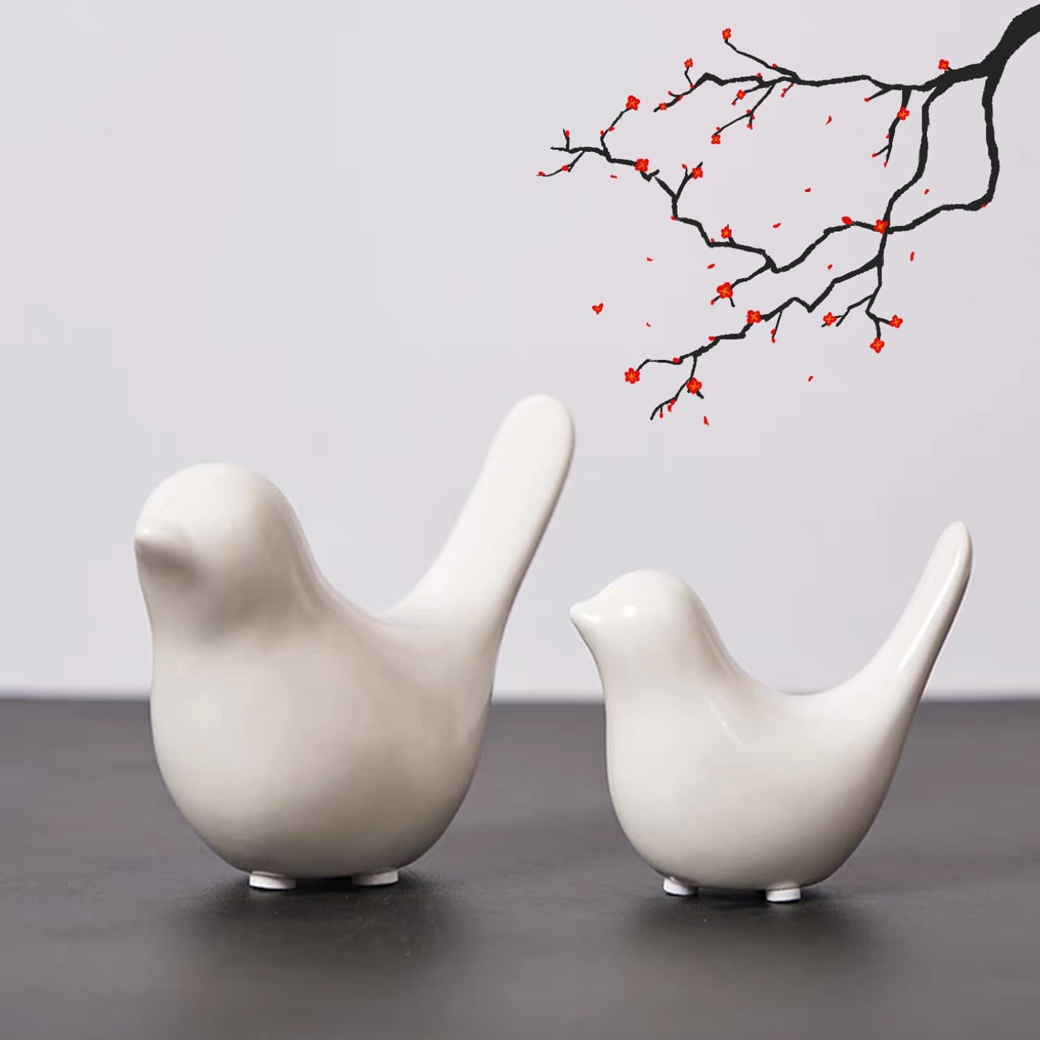 Click here for Unbranded Wjca 2 Pcs White Ceramic Bird Figurines... prices