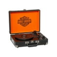 Harley-Davidson Vintage Portable Record Player, Bar & Shield Logo Trunk ...