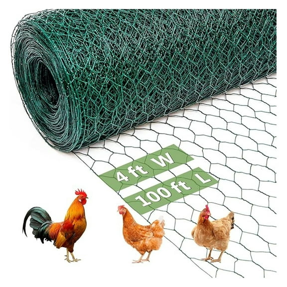 HITTITE Hardware Cloth 1/2 inch 24in x 100ft, Hot-dip Galvanized After ...