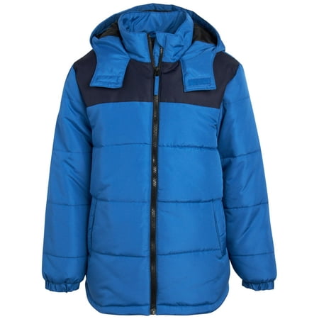 CHEROKEE Boys' Winter Jacket - Water Resistant Insulated Windbreaker ...