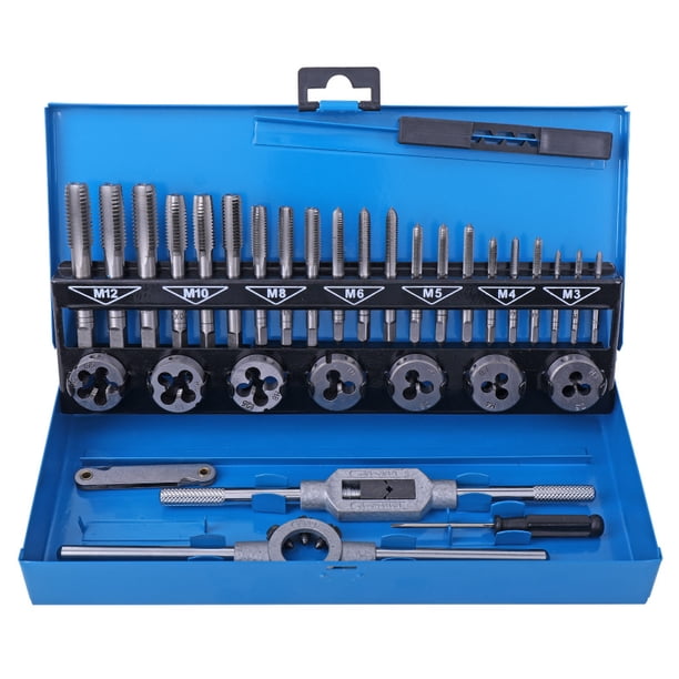32 Piece Set Tungsten Alloy Steel Taps and Dies Metric Tap and Die ...