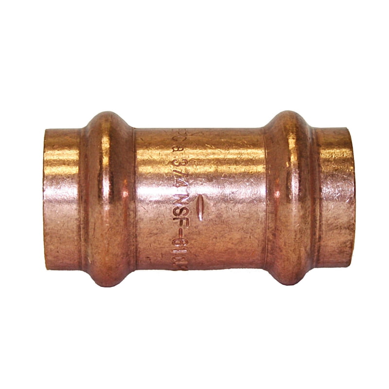 Mueller Streamline 1/2 in. CTS x 1/2 in. Dia. CTS/Press Copper Coupling ...