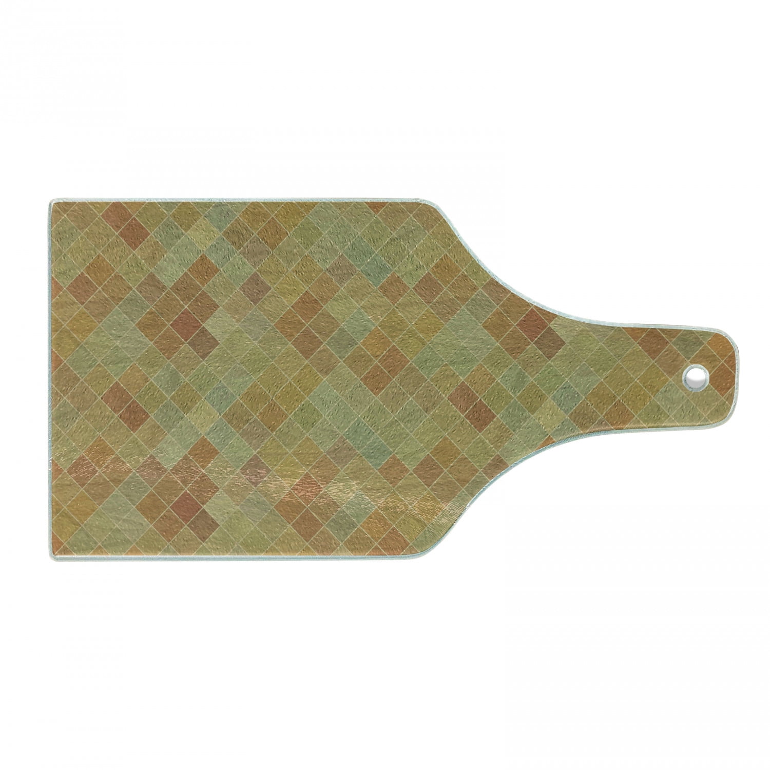 Retro Cutting Board, Geometric Rhombus Pattern with Faded Colors ...