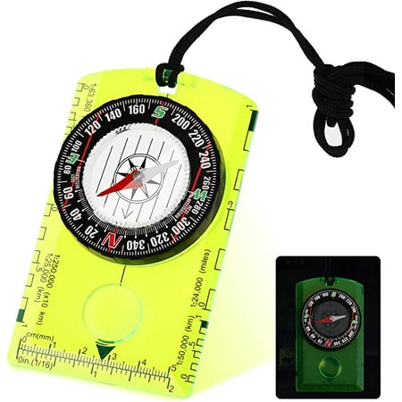 Outdoor Compasses Camping Marching Hiking Map Scale Dial Scale Dial Hiking Backpacking ...