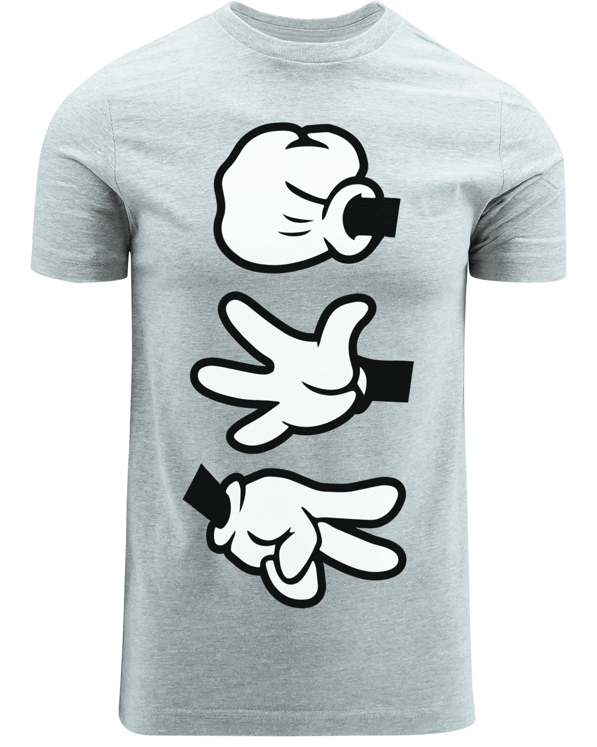 Mickey Mouse Hands Rock Paper Scissors Logo