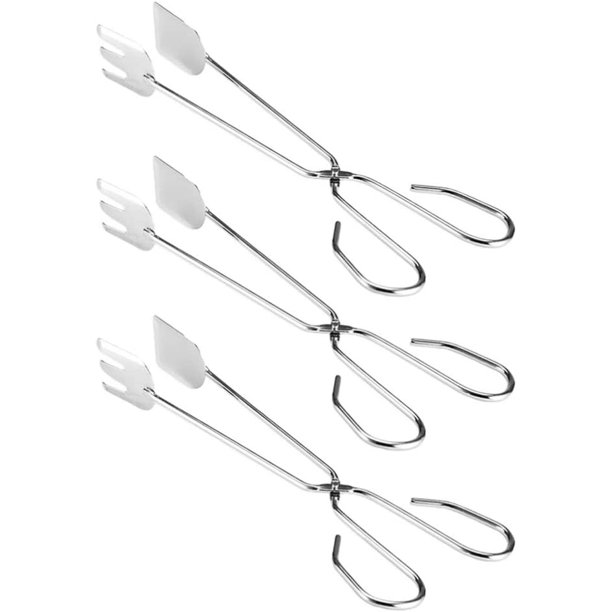 3pcs 36cm Stainless Steel Food Tong Salad Tongs Bread Cake Tongs Buffet ...