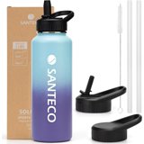 Santeco Stainless Steel Solund Water Bottle 40 fl oz, Blue Purple - Walmart.com