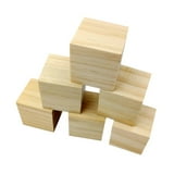 1.17 Inch Wooden s, Bag Unfinished Blank Square Wood Blocks, for ...