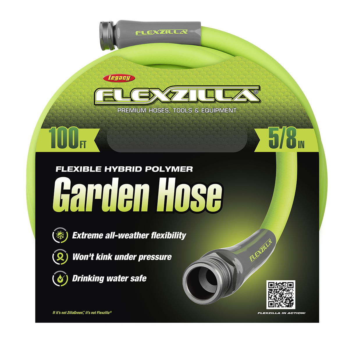 Flexzilla Garden Hose 5 8 X 100 3 4 11 1 2 GHT Fittings Flexzilla Garden Hose 5 8 X 100 3 4 11 1 2 GHT Fittings