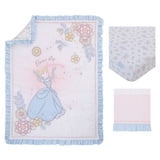 Disney Sweet Princess Cinderella 3 Piece Crib Bedding Set - Walmart.com