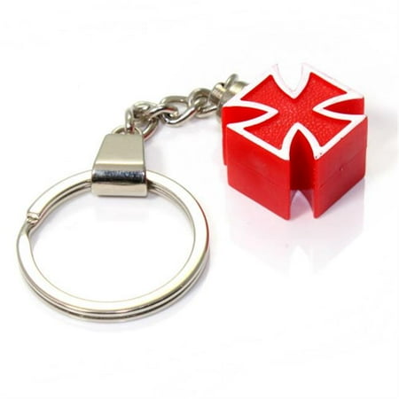 SmallAutoParts Red Iron Cross Keychain | Walmart Canada