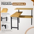3-Tier Corner Countertop Organizer with Extended Top Tier, Corner Shelf ...
