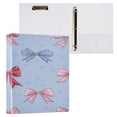 2 Pack PVC Round Ring Binders, 200 Sheet Capacity D-Ring File Folder ...