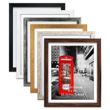 Collage Picture Frames Set of 7 in 3 Different Sizes, Wall Mount and ...