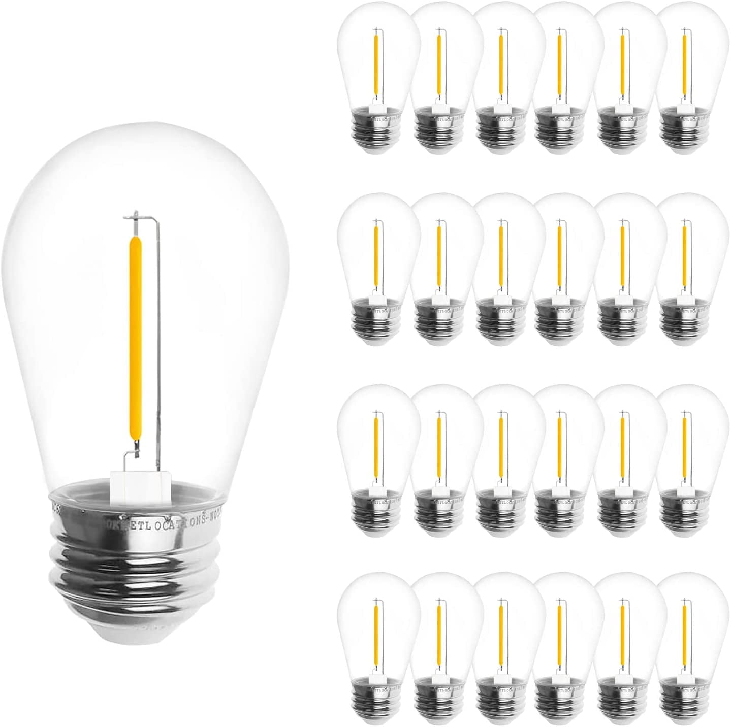 S14 5000K Daylight Outdoor String Lights Bulbs Replacement ...