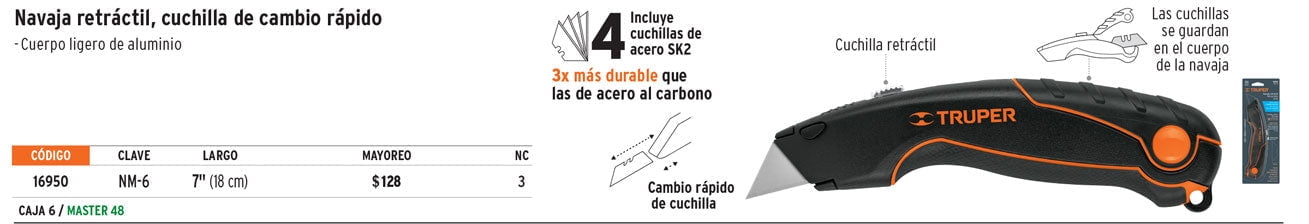 Navaja multiusos de 6' Truper Navaja multiusos de 6' | Bodega Aurrera ...