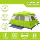 iMounTEK 4 Persons Camping Waterproof Pop Up Folding Tent Instant Setup Tent with 2 Mosquito Net ...