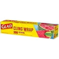 Glad Cling Seal Plastic Food Wrap - 300 Square Foot Roll - Walmart.com