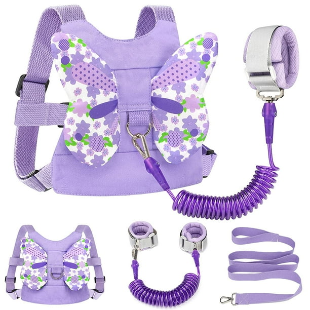 HFRENIVY 3 in 1 Toddler Harness Leashes + Anti Lost Wrist Link, Kids ...