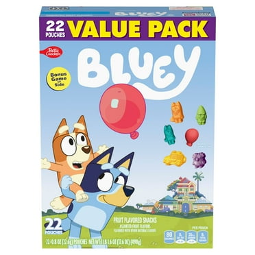 (2 pack) Bluey Fruit Flavored Snacks, Fat Free and Gluten Free, Value ...