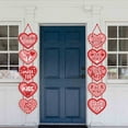 COFEST Red Valentines-Day Front Door Hanger-Decor - 2pcs Love Romantic ...