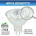 Simba Lighting Halogen MR16 12V 20W Bulbs GU5.3 2-Pin for Landscape Indoor Outdoor Track ...