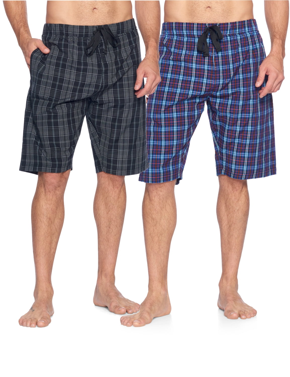 Ashford & Brooks - Ashford & Brooks Mens Woven 2 Pack Sleep Shorts Jam ...