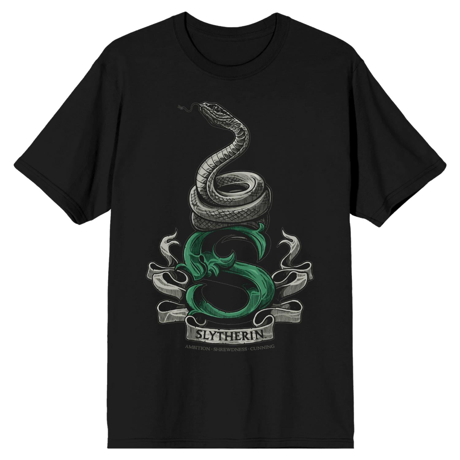 Click here for Bioworld Harry Potter Slytherin Snake Black T-Shir... prices