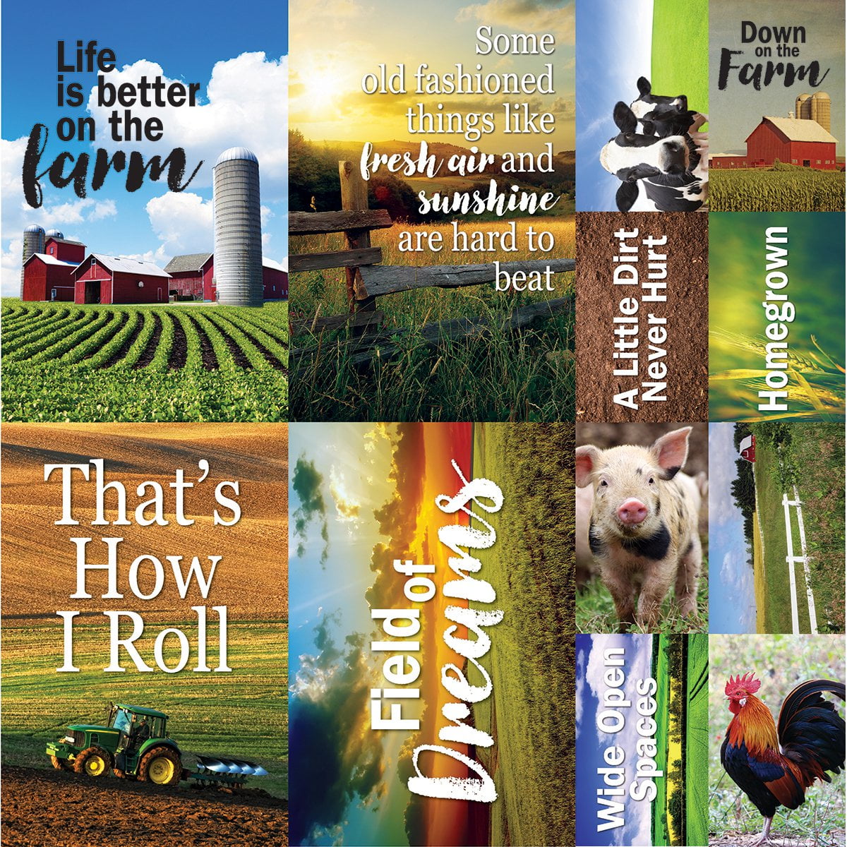 At The Farm Poster Stickers 12"X12"- | Walmart Canada