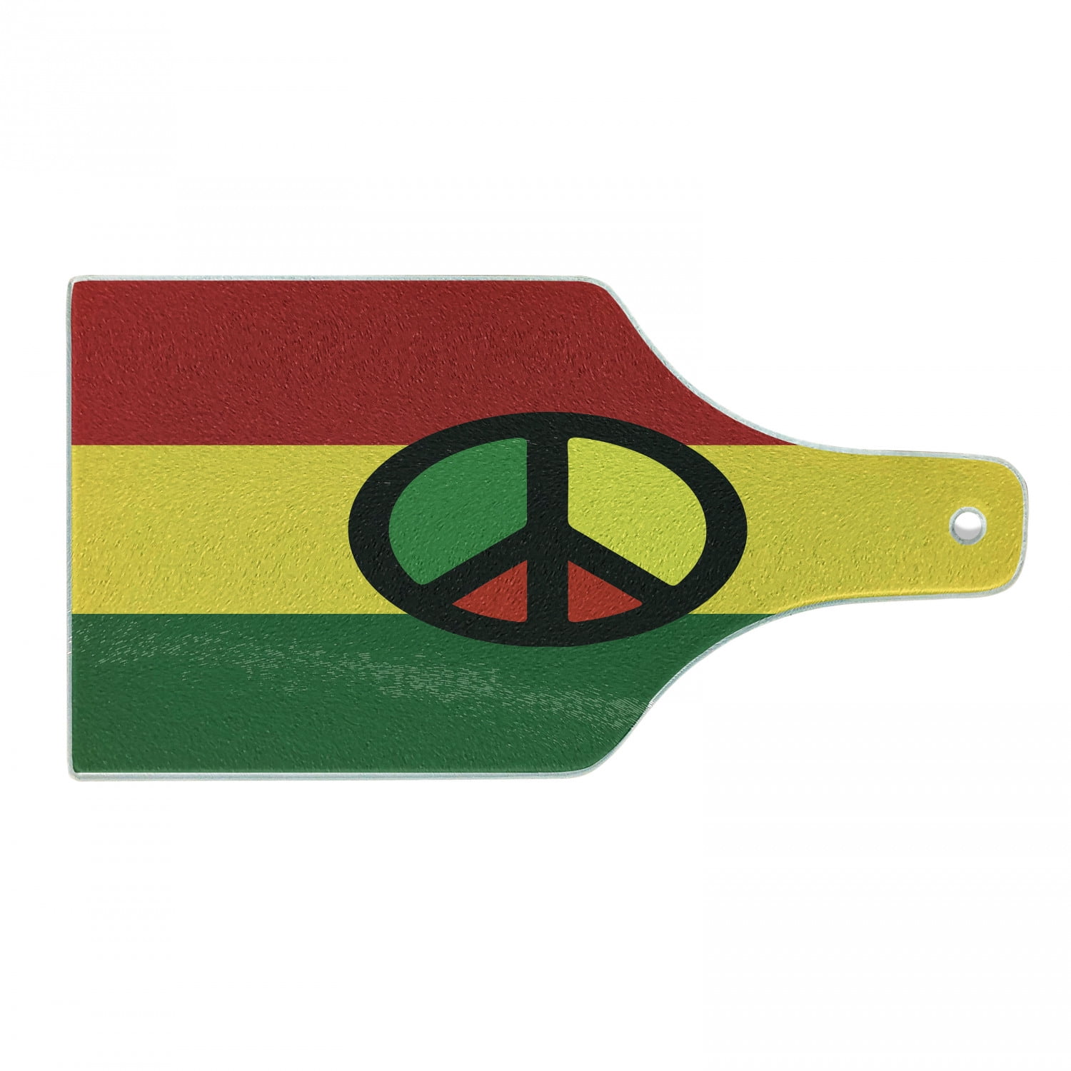 Jamaican Cutting Board, Reggae Culture Peace Caribbean Country Flag ...