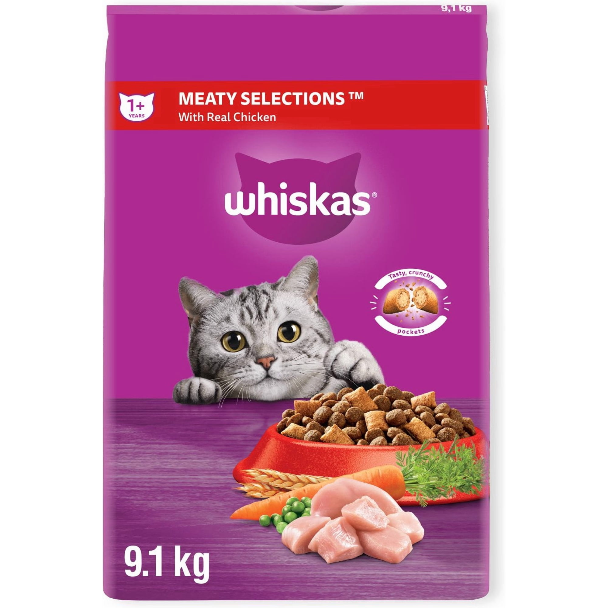 Click here for Whiskas Meaty Selections Chicken Natural Adult Dry... prices