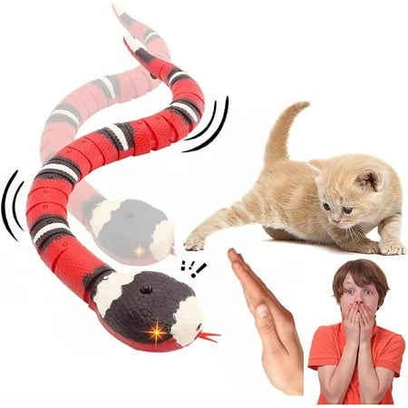 Electric Snake Toy, Infrared Induction Snake Cat Toys, USB Realistic ...