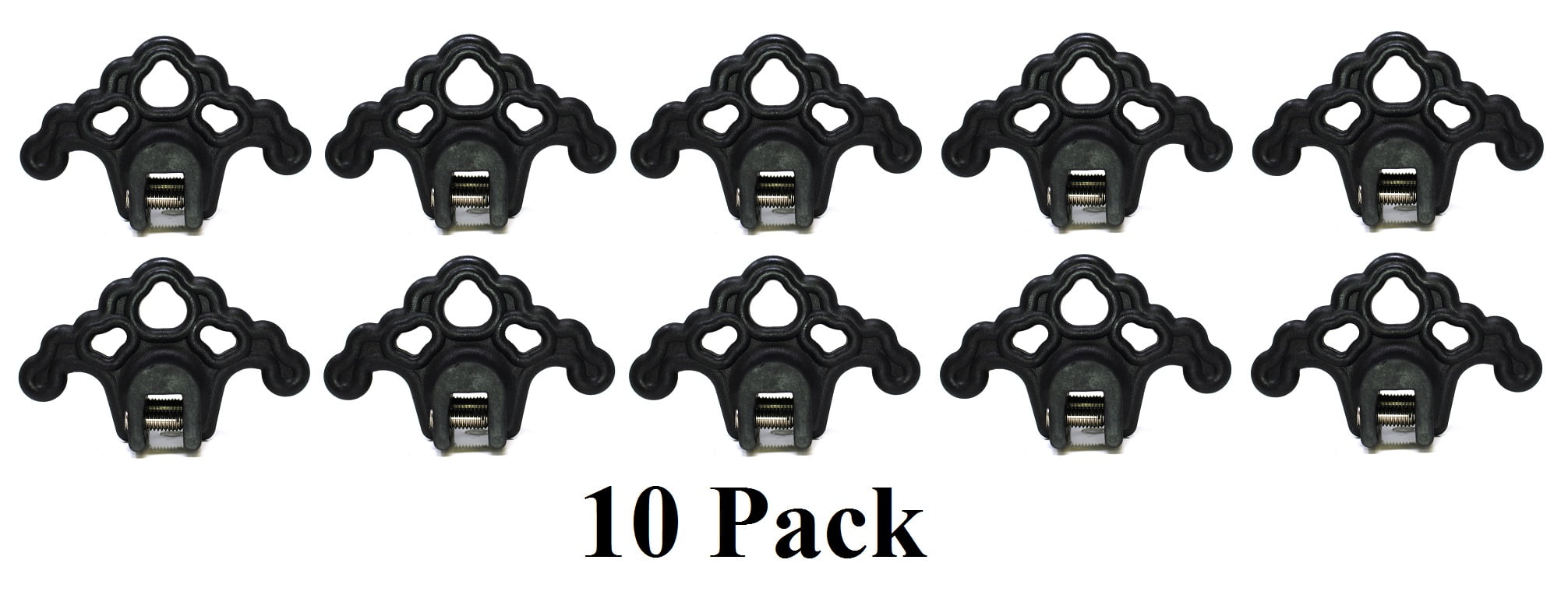 (10) BLACK Roof Ice Guard Snow Guard Snow Stops for Standing Seam Metal ...