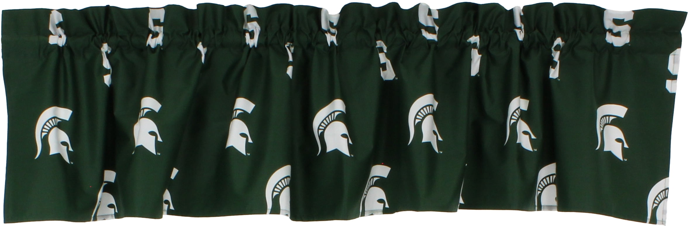 Michigan State Spartans 100% Cotton, 84" x 15" Curtain Valance, 1 Panel ...