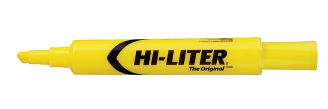 Hi-Liter HI-LITER Desk Style Highlighter, Chisel Tip, Fluorescent ...