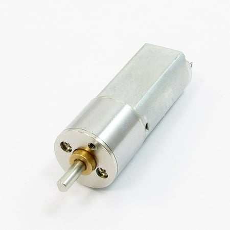 3mm Shaft 16mm Diameter DC Geared Motor 12V 120RPM w Gearbox | Walmart ...