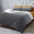 4 Piece Duvet Cover Set Twin, Modern Minimalist Stripe Art Soft ...