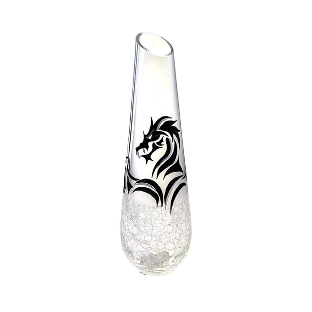 Victoria Bella 7339/320/DBW 12.75"-Height Glass Vase "Dragon Black ...