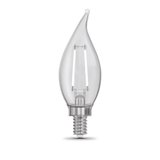 Feit White Filament BA10 E12 (Candelabra) LED Flame Bulb Daylight 60 ...