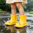 Angala Rain Boots Toddler Mid Calf Cartoon Print Waterproof Lightweight ...