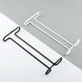 Contemporary Iron Hanging Wine Glass Rack Wall Mounted Space Efficient ...