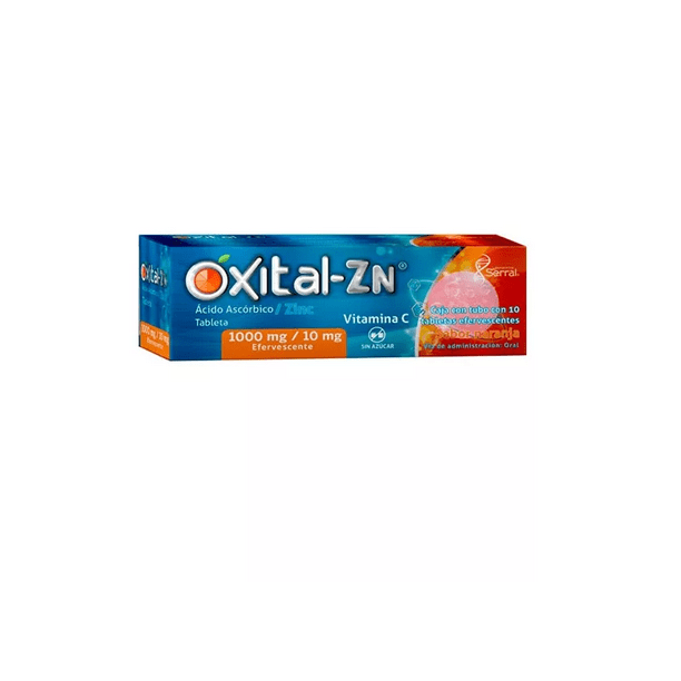 Oxital Zn Naranja C/10 Tabs Efervescentes Vitamina C Y Zinc | Walmart ...