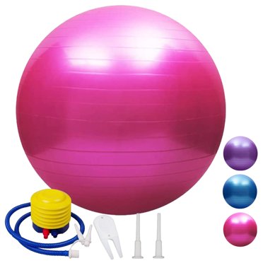 Exercise Ball (Multiple Sizes) for Fitness, Stability, Balance and Yoga ...