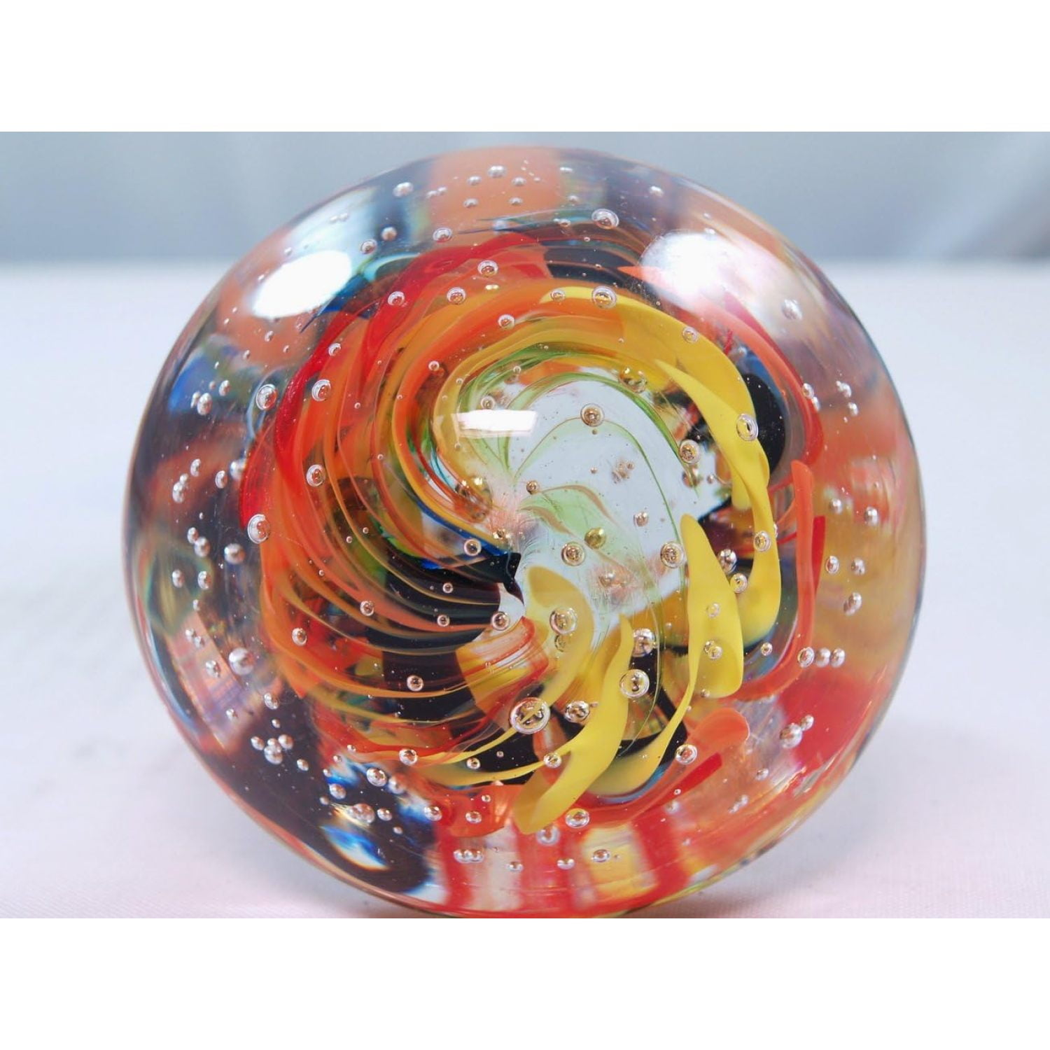 Bilot M Design Art Handcraft Rainbow Spiral Mushroom Paperweight PW-810 ...