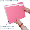 File Folders 8.5 x 11, 1/3 Cut Tab, Letter Size Vanilla folders, Great ...