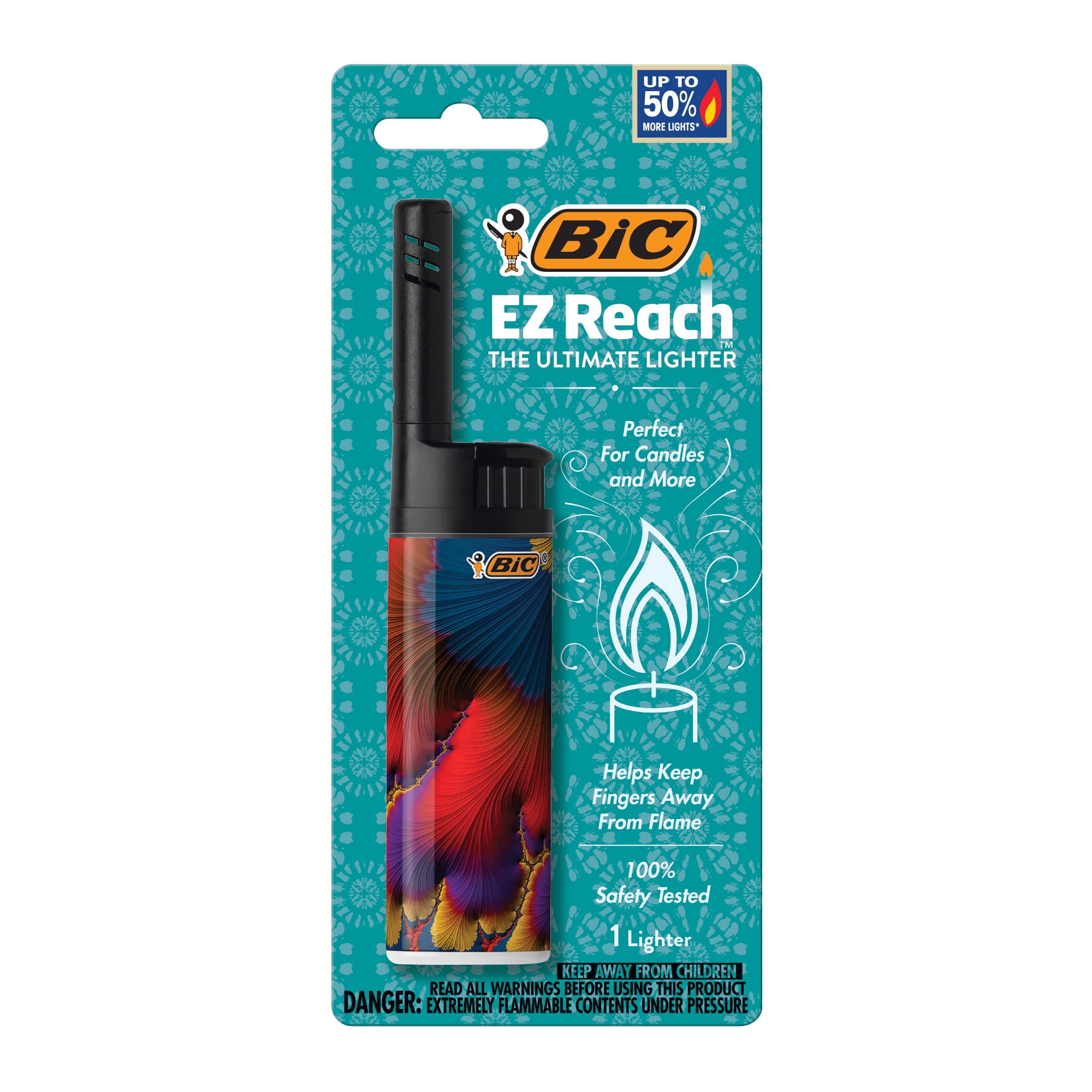 BIC EZ Reach Lighter, Bohemian Special Edition, 1 Count – Walmart ...